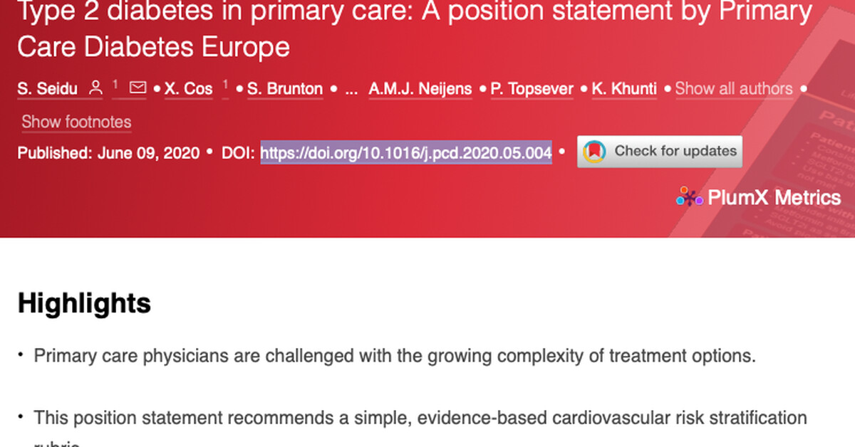 Primary care physicians can improve diabetic care with the PCDE guidelines